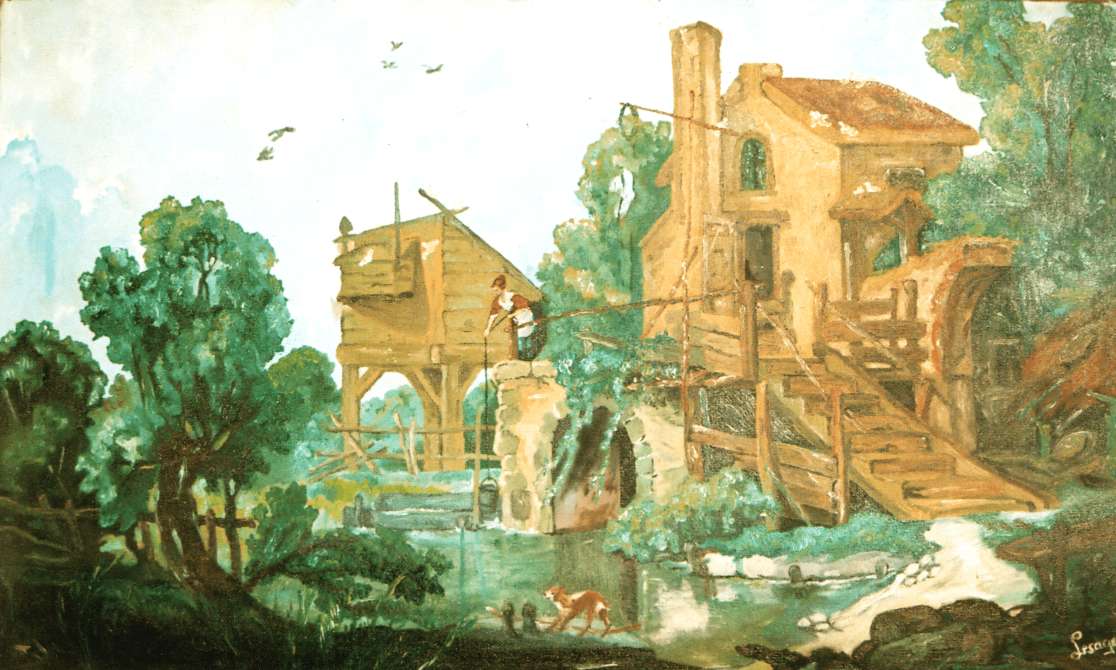 La dame et l'eau - Andre Lesage