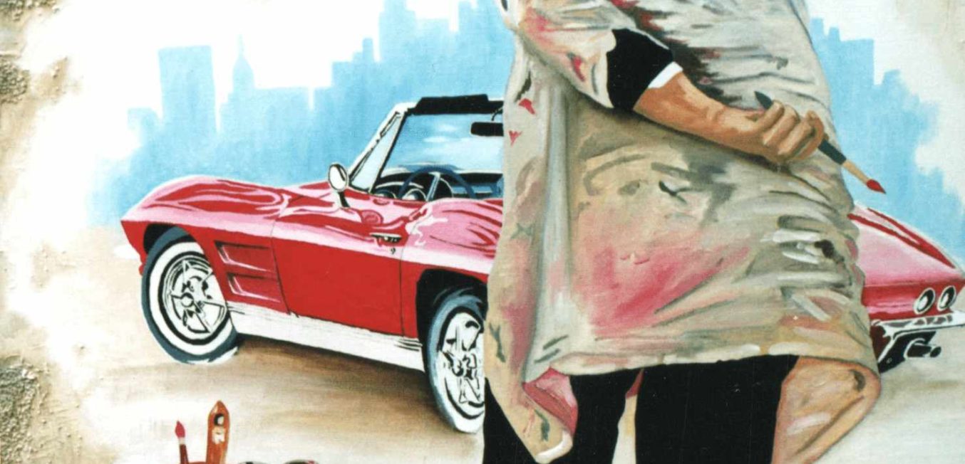 Voiture rouge - Andre Lesage